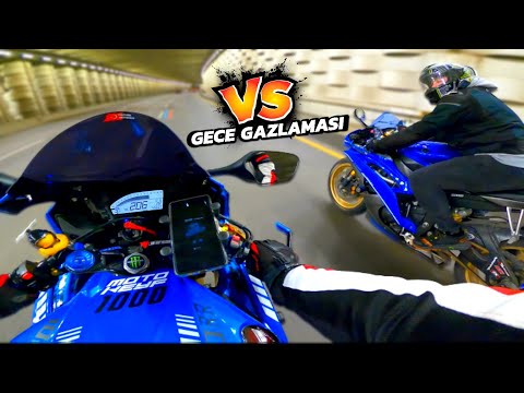 CBR 1000RR ve R6 ile İNTERKOM SOHBETLİ GECE GAZLAMASI MotoVlog