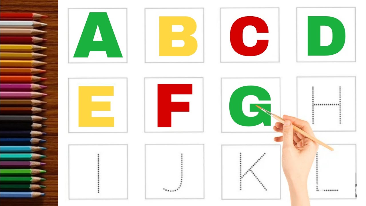 toddlers video for ABC, write ABC, coloring, alphabets, nursery rhymes ...