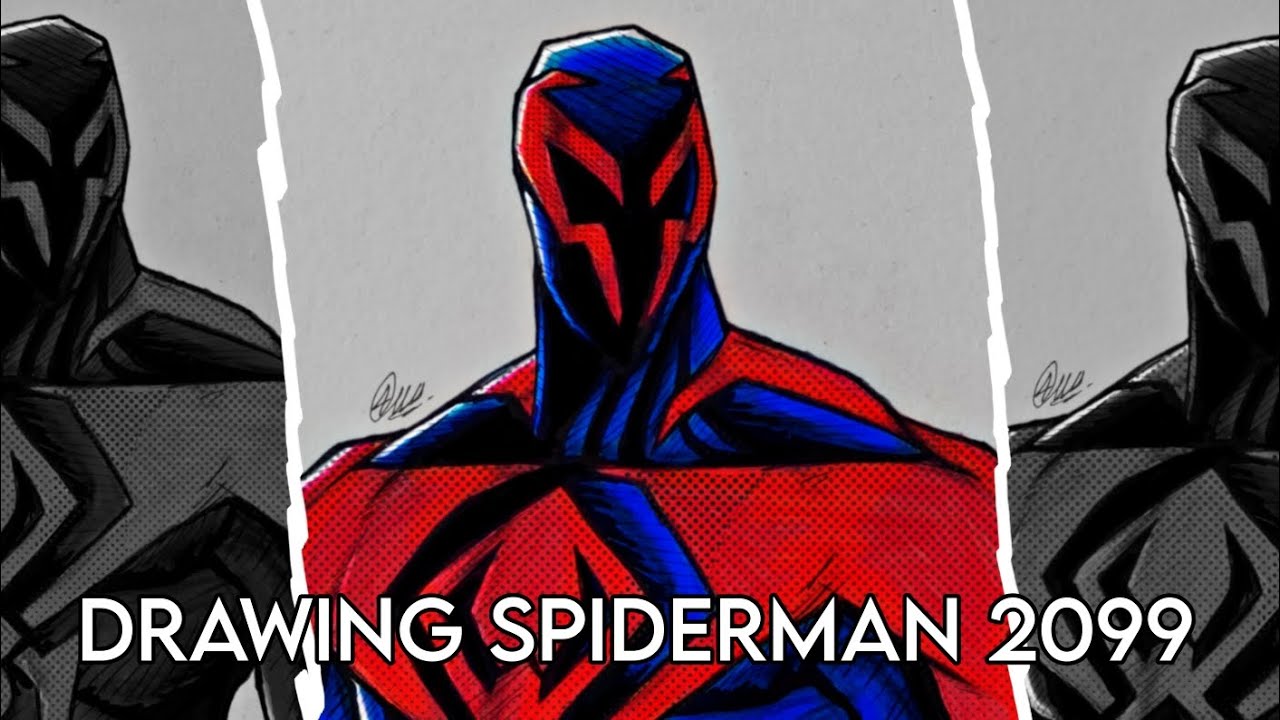 Drawing "SPIDERMAN 2099" From (Spiderman across the spiderverse ...