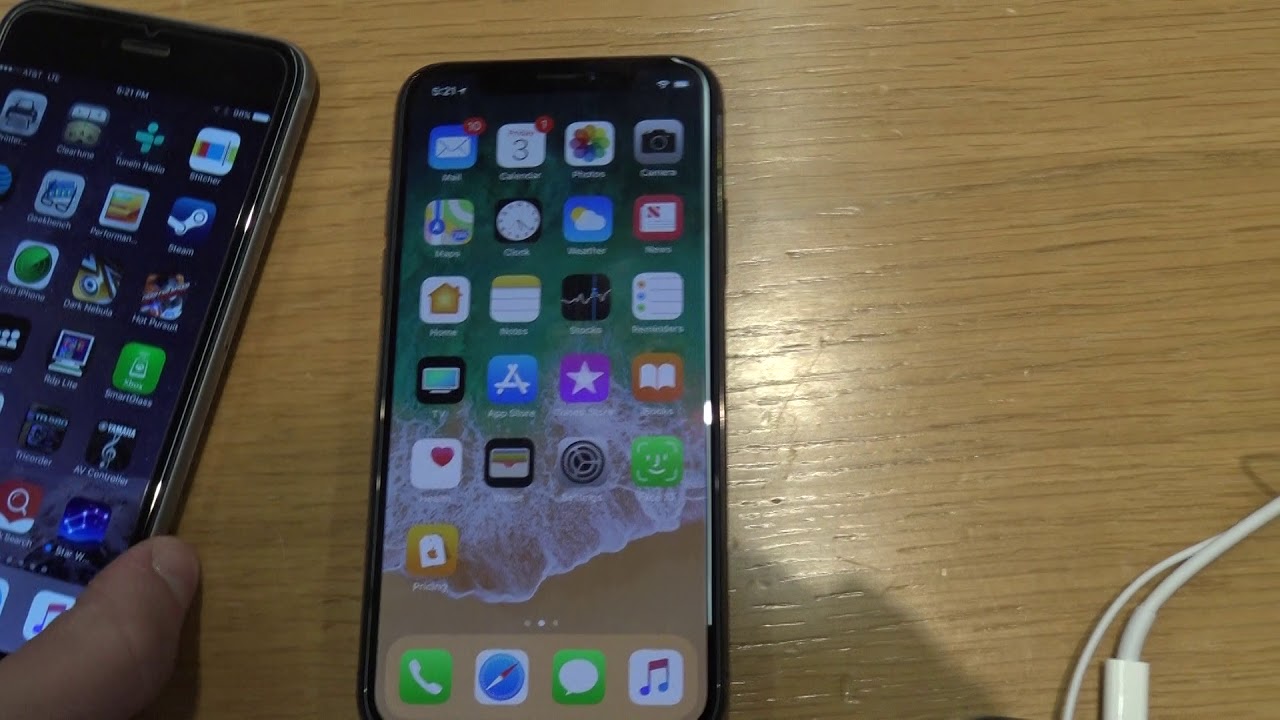 iPhone X - 10 quick look and Plus comparison - YouTube