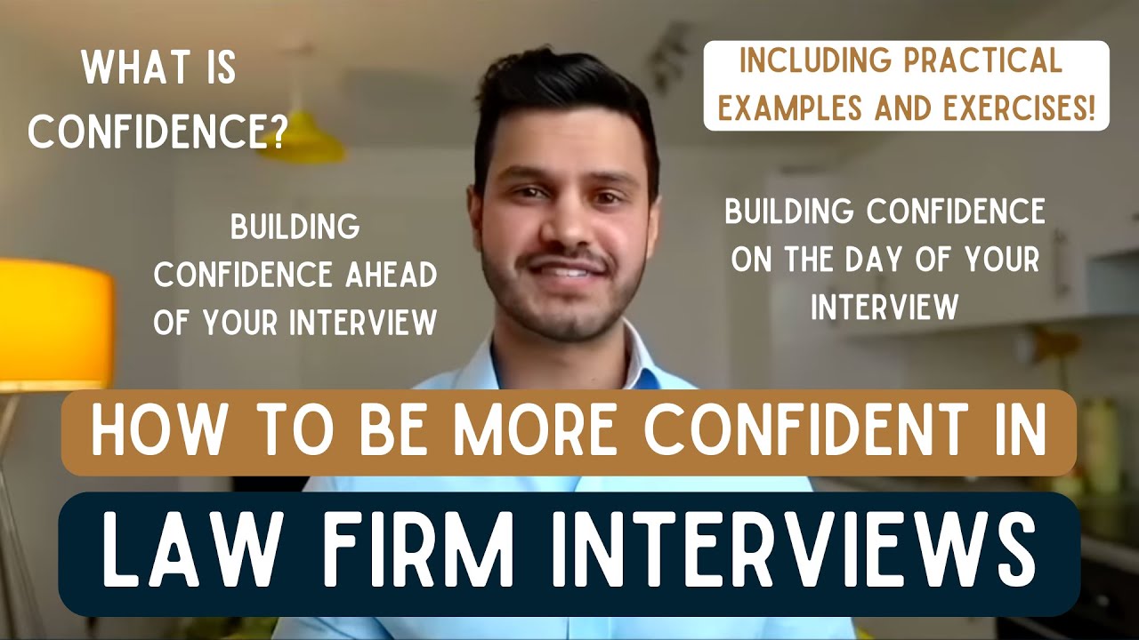 How to be More Confident in Law Firm Interviews - YouTube