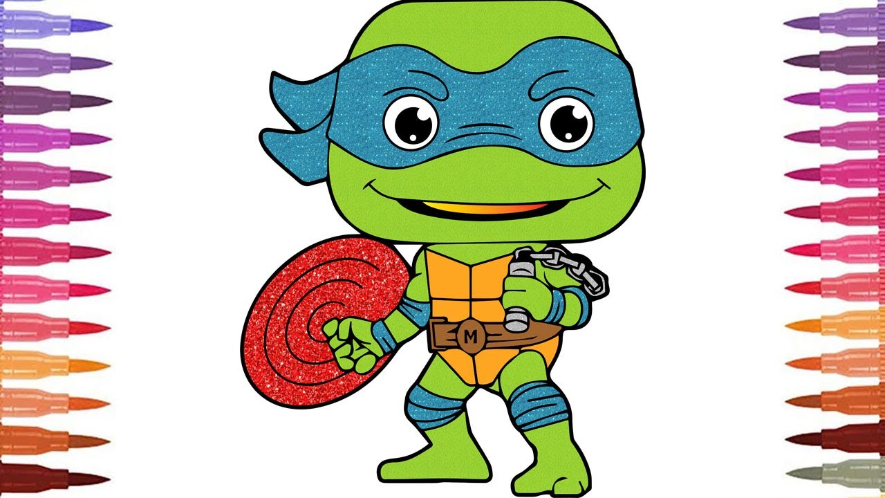 How to draw ninja turtles step by step for beginner - YouTube