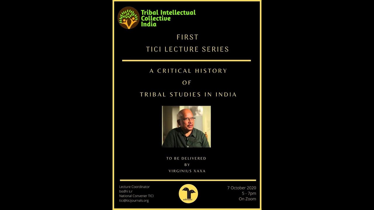 A Critical History of Tribal Studies in India by Virginius Xaxa - YouTube