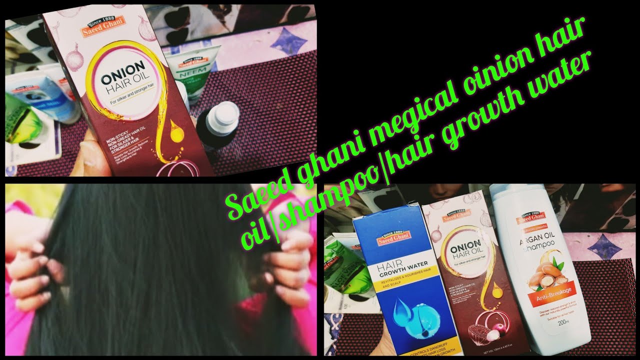 Saeed ghani hair products review/saeed ghani shampoo/Onion hair oil ...
