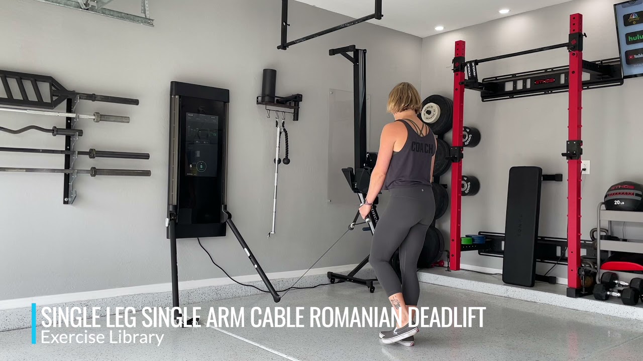Single Leg Single Arm Cable Romanian Deadlift - YouTube