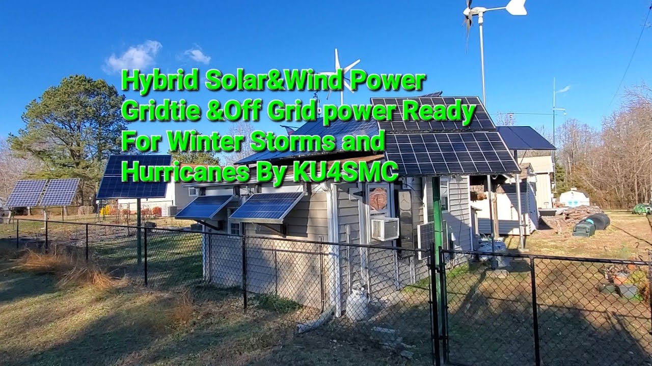 Hybrid Solar & Wind Power Grid Tie & Off Grid Ready For Winter Storms ...