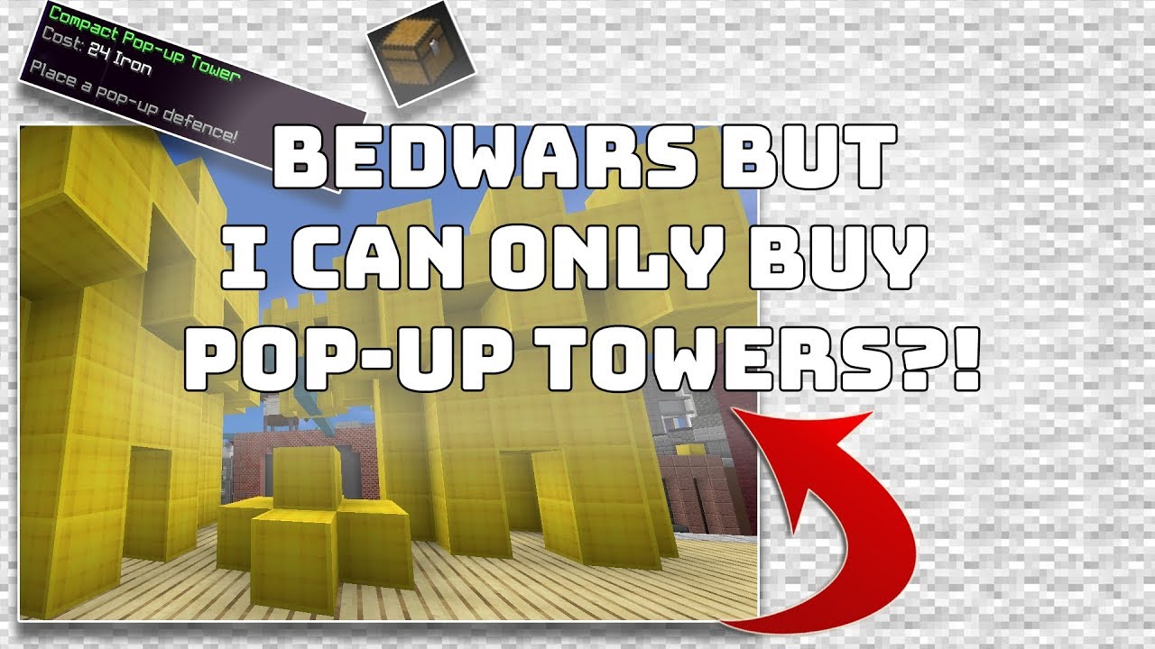 WINNING Hypixel Bedwars with just POP-UP TOWERS!? - YouTube
