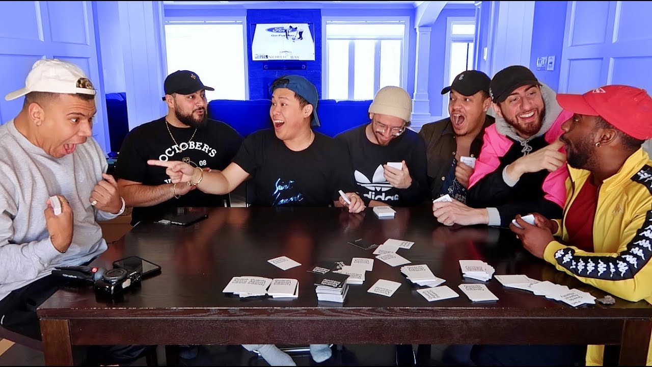 TEAM ALBOE PLAYS CARDS AGAINST HUMANITY!! (*NAUGHTY EDITION*) - YouTube