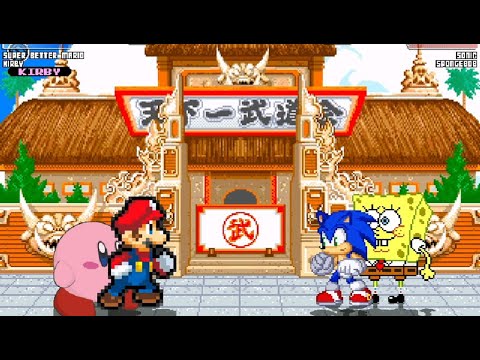 MUGEN Request [1769]: Super Better Mario & Kirby vs. Sonic & SpongeBob