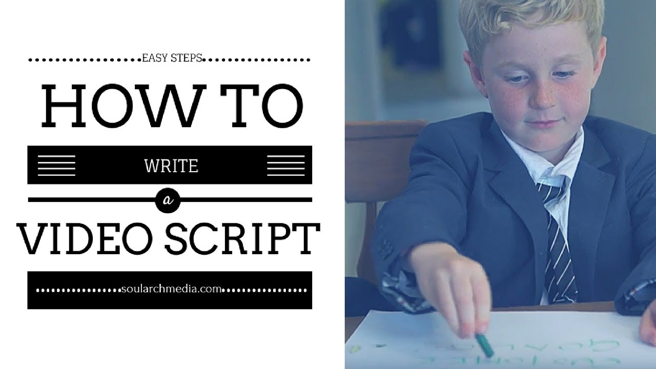 How To Write A Video Script YouTube How To Write A Video Script YouTube