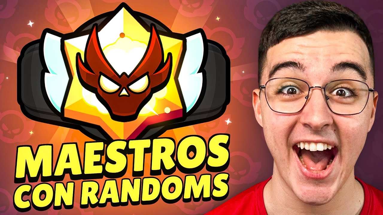 ASÍ LLEGUÉ a *RANGO MAESTRO* con RANDOMS en BRAWL STARS 😱🚨 - YouTube