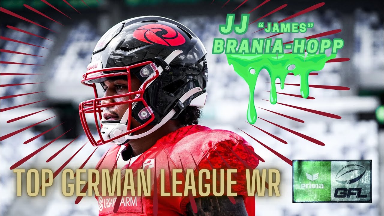 Top GFL Wr | JJ (James) Brania-Hopp Saarland Hurricanes Highlights ...