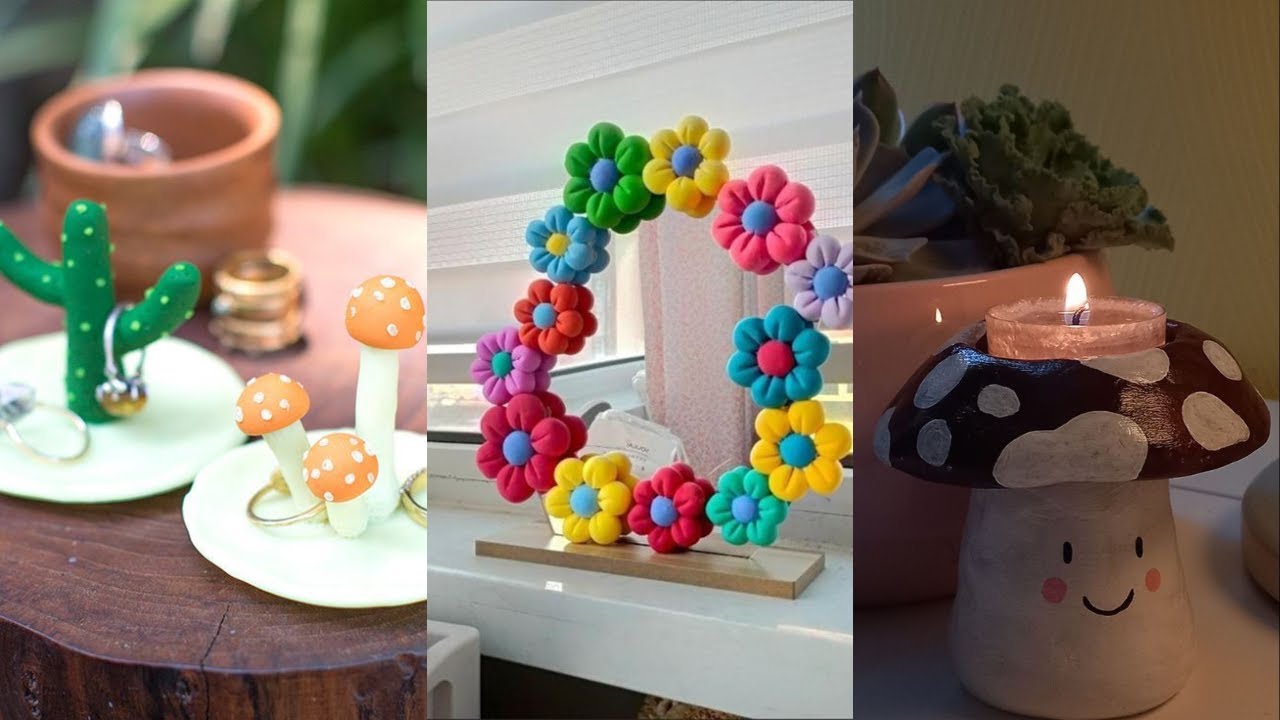 DIY Clay Projects ideas - YouTube