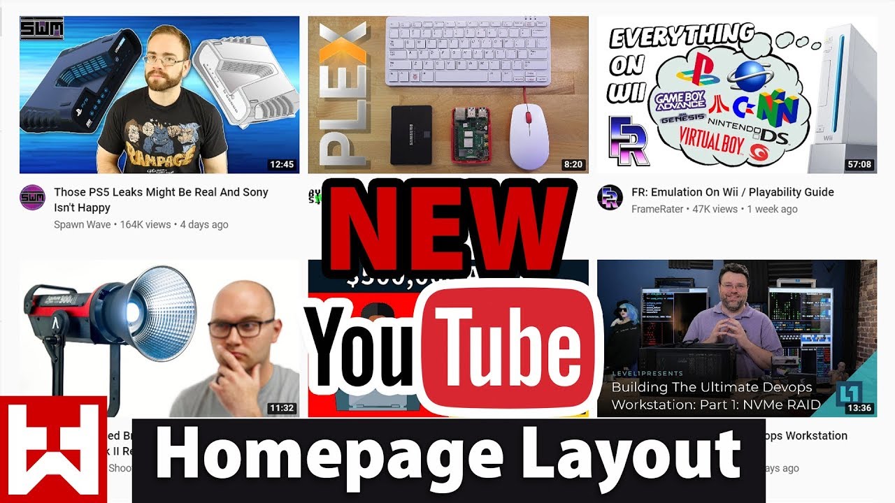 NEW YouTube Homepage Layout 2019 - Coming Soon - YouTube
