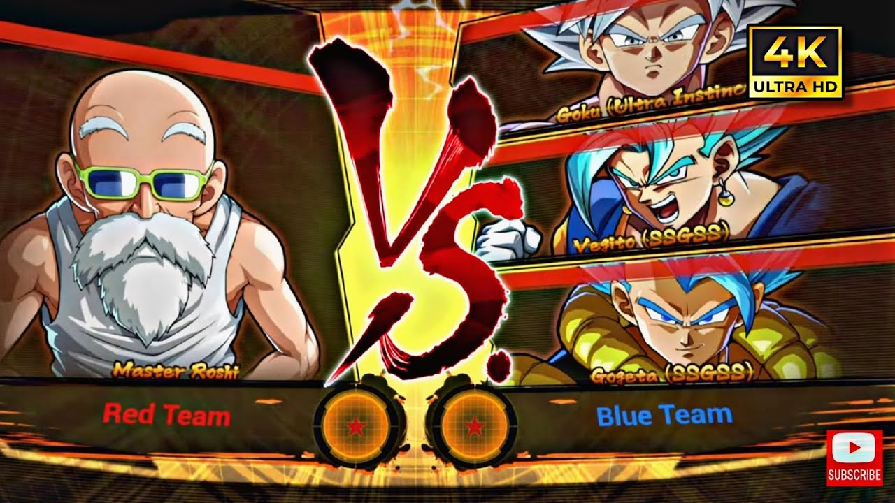 Master Roshi VS Goku (Ultra Instinct), Vegito (SSGSS), & Gogeta (SSGSS ...