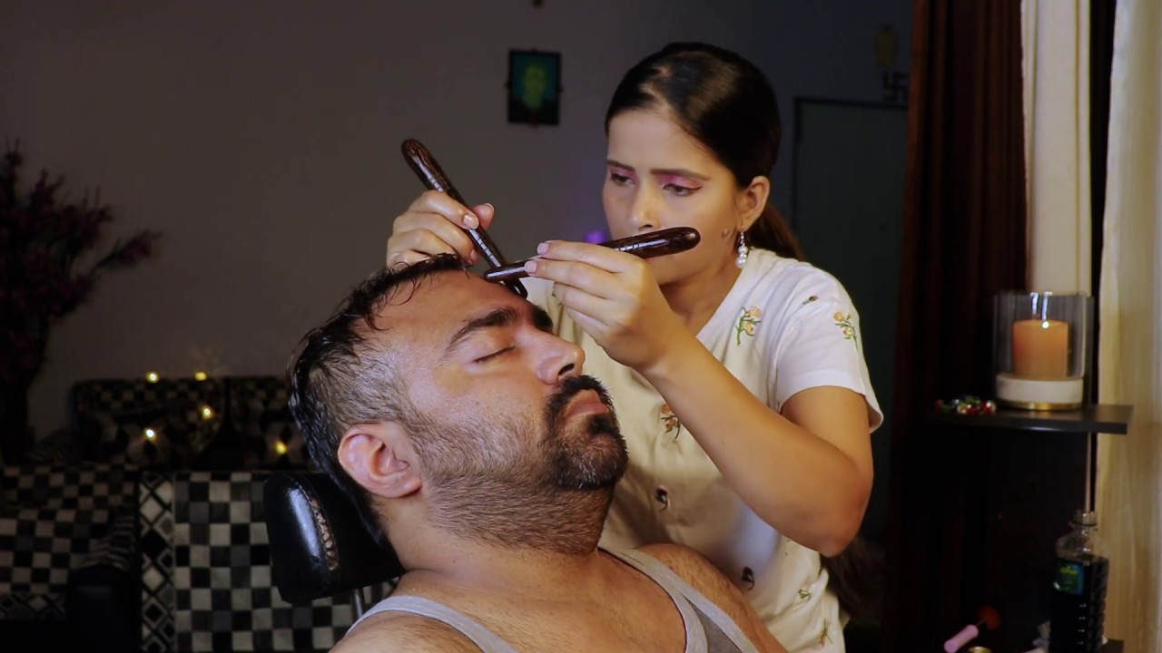 Cosmic lady Head Massage | Ear & Shoulder Massage | thai stick, finger ...