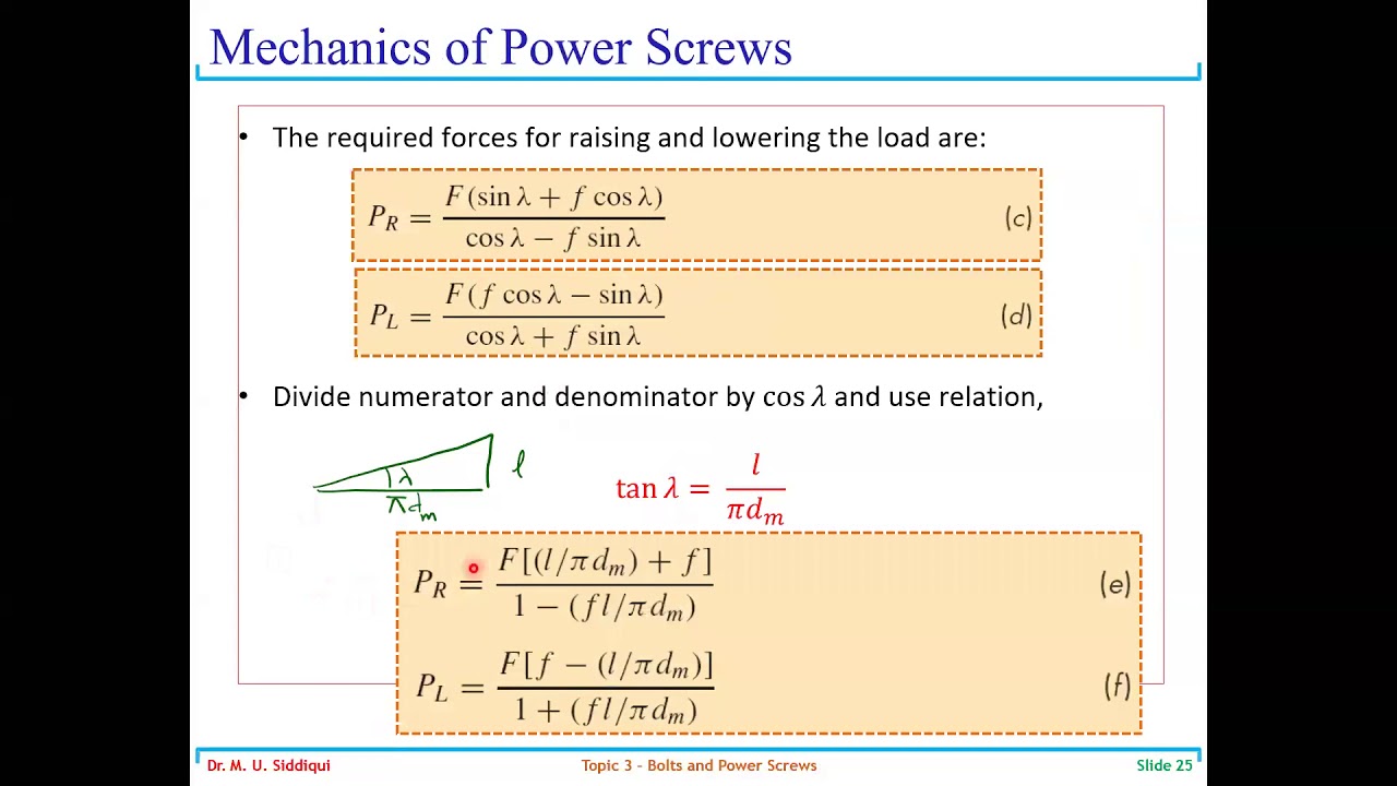 MD&CAD-I 4A 1 April Lecture - YouTube