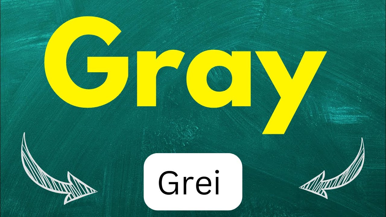 Cómo pronunciar: 'Gray' 'Gris' en inglés Americano - YouTube
