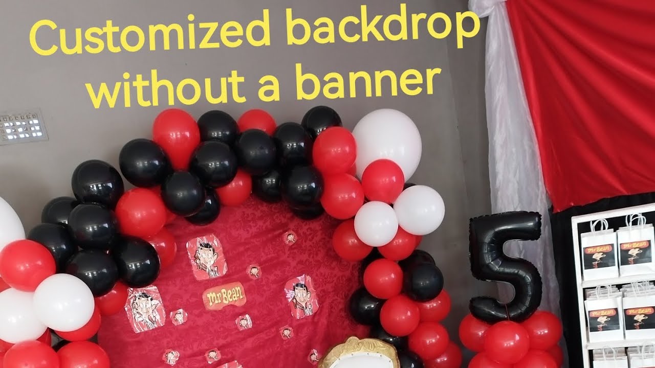 How to create a customized backdrop without a banner | DIY - YouTube