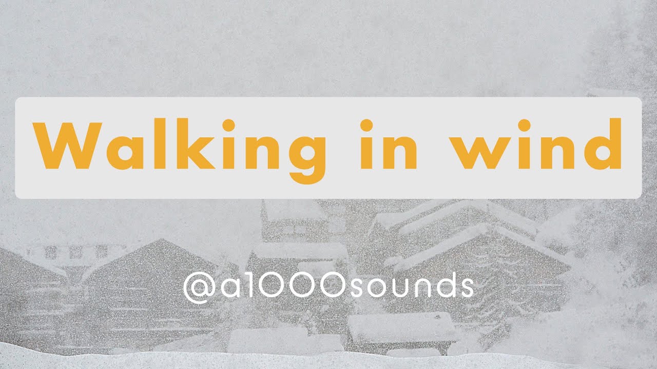 Winter Walk in Wind - Realistic Footstep and Wind Sound Effects - YouTube