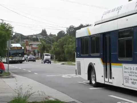 Santa Cruz Metropolitan Transit District CNG New Flyers - YouTube