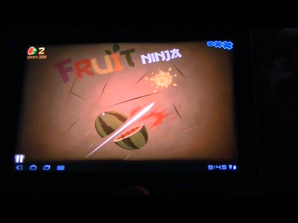 Fruit Ninja THD App Review for Android - YouTube