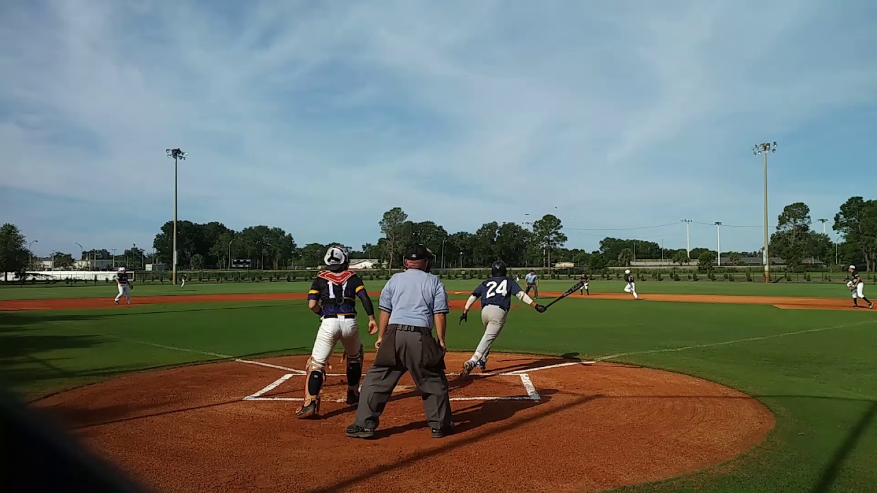Jonathan Melendez Class of 2020 uncommitted line drive over second base ...