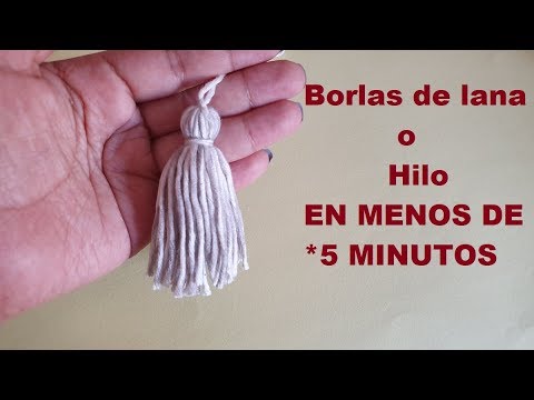 BORLAS de Lana o Hilo en * 5 MINUTOS // ADIVINA PARA QUE LAS USARE?