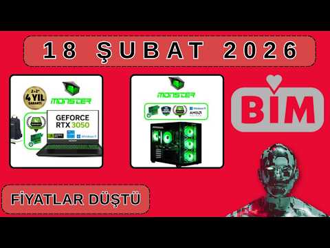 BİM TEKNOLOJİ 18 ŞUBAT 2026 💻 BİLGİSAYARLAR #monster