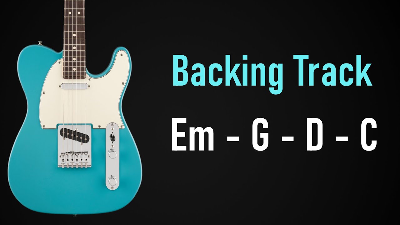 Rock Pop BACKING TRACK E Minor | Em G D C | 70 BPM | Guitar Backing ...