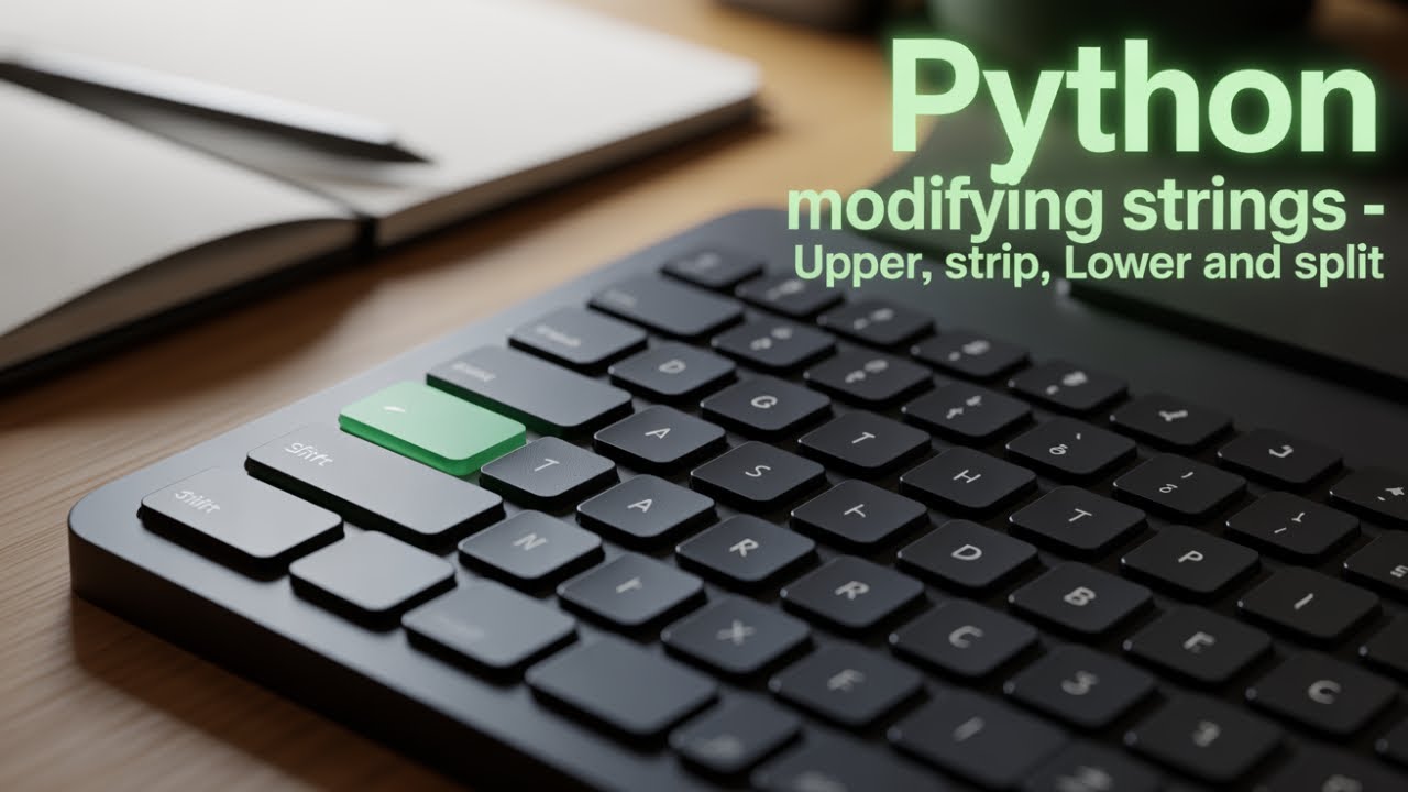 Python Modifying Stringsarvindprogramming Youtube 7351
