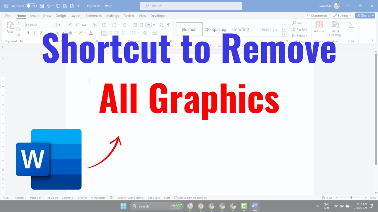 How to remove graphics in Word and shortcut to remove all graphics ...