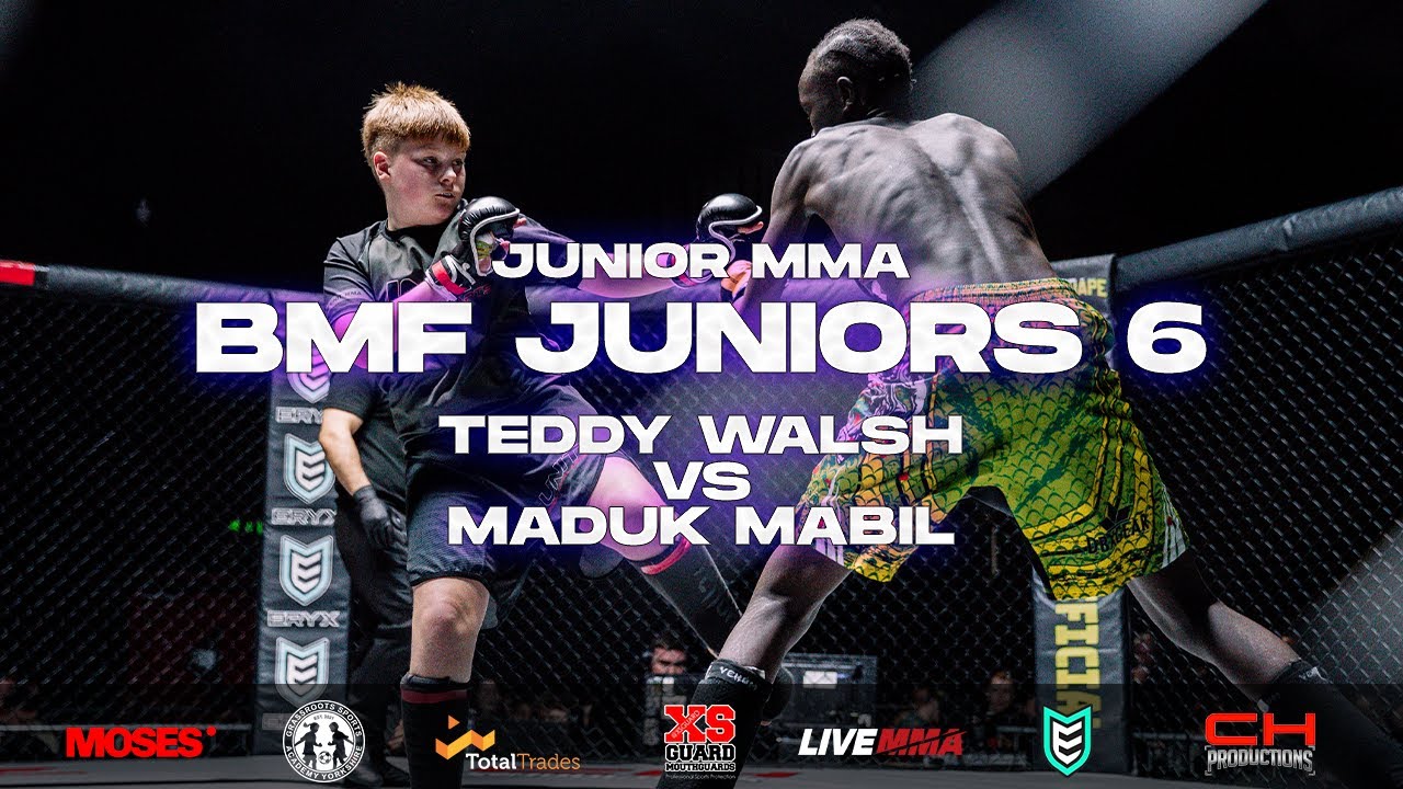 BMF Juniors 6 | Teddy Walsh vs Maduk Mabil | Junior MMA - YouTube