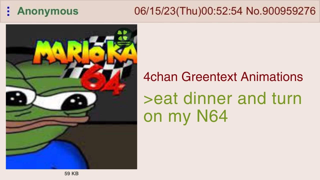 Anon boots up his N64 | 4chan Greentext Animations - YouTube