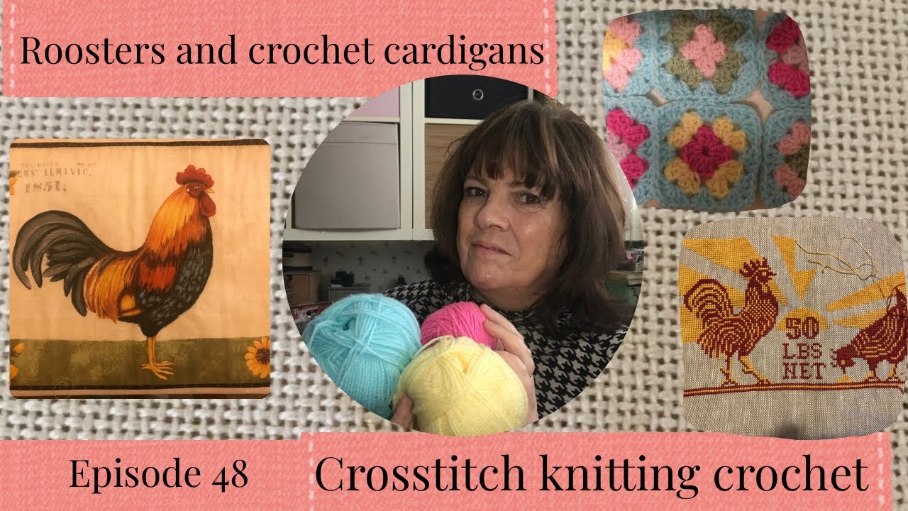 Crafting Adventures: Rooster Placemats, Vintage Cross Stitch & Crochet ...