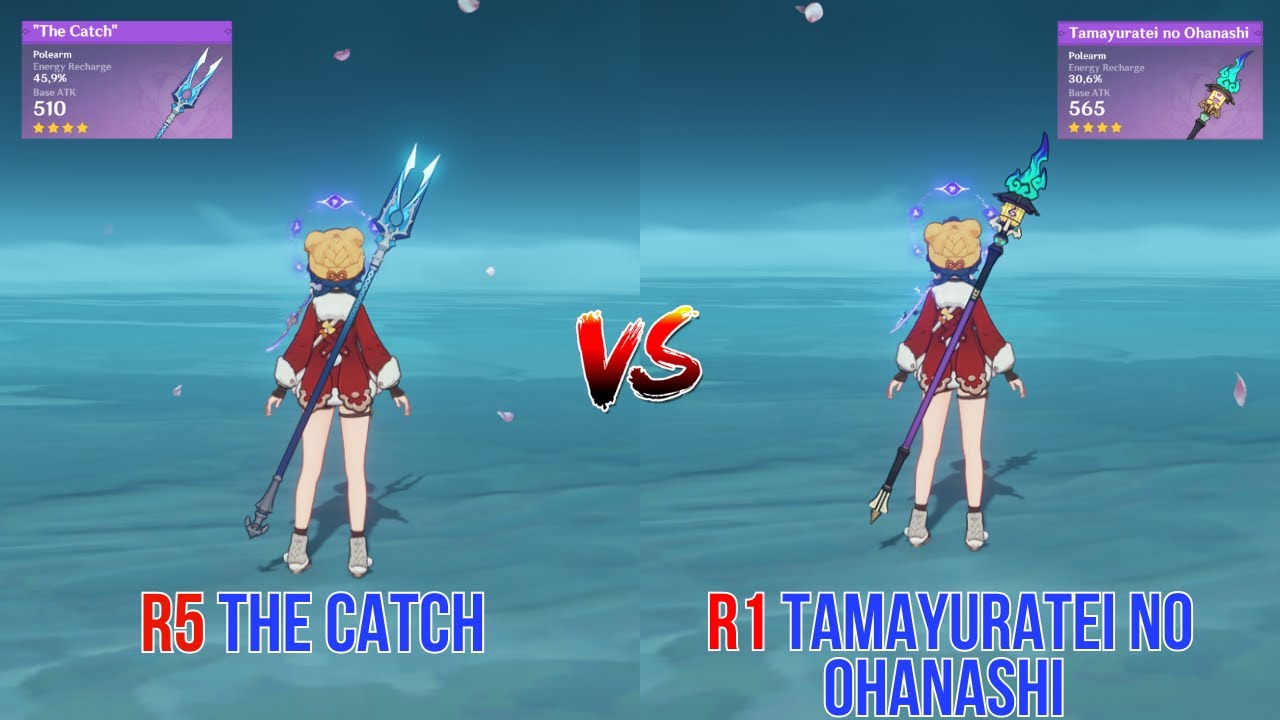 R1 Tamayuratei no Ohanashi VS R5 The Catch!! For Xiangling [Genshin ...