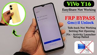 US Vivo Y16 Frp Bypass 2026 Easyshare App Not Working Google Account ...