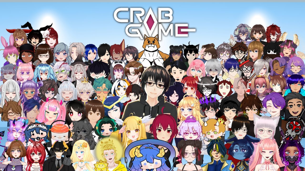 The 100 Vtuber Giga Crab Game Collab ( Crab Game ) - YouTube