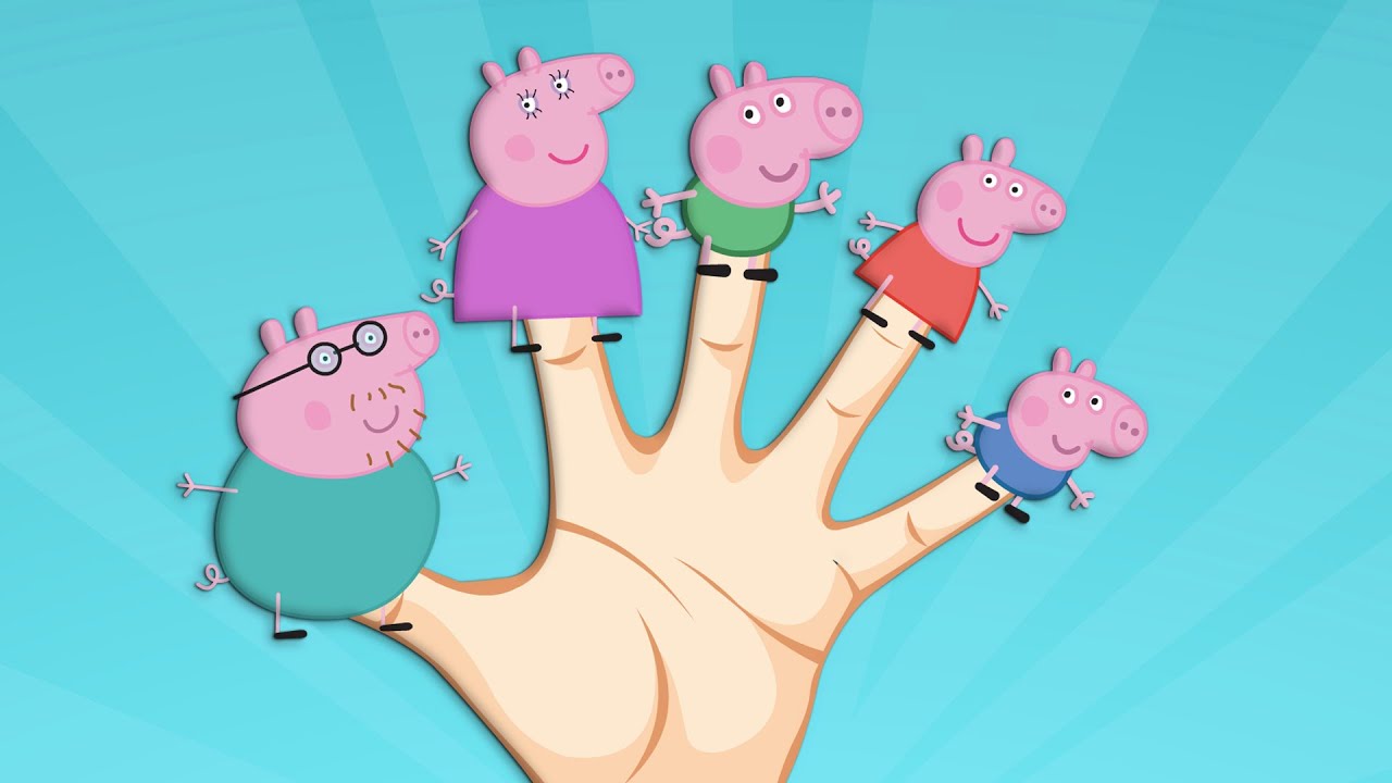 Peppa Pig Finger Family | Nursery Rhymes For Children | kidsart - YouTube