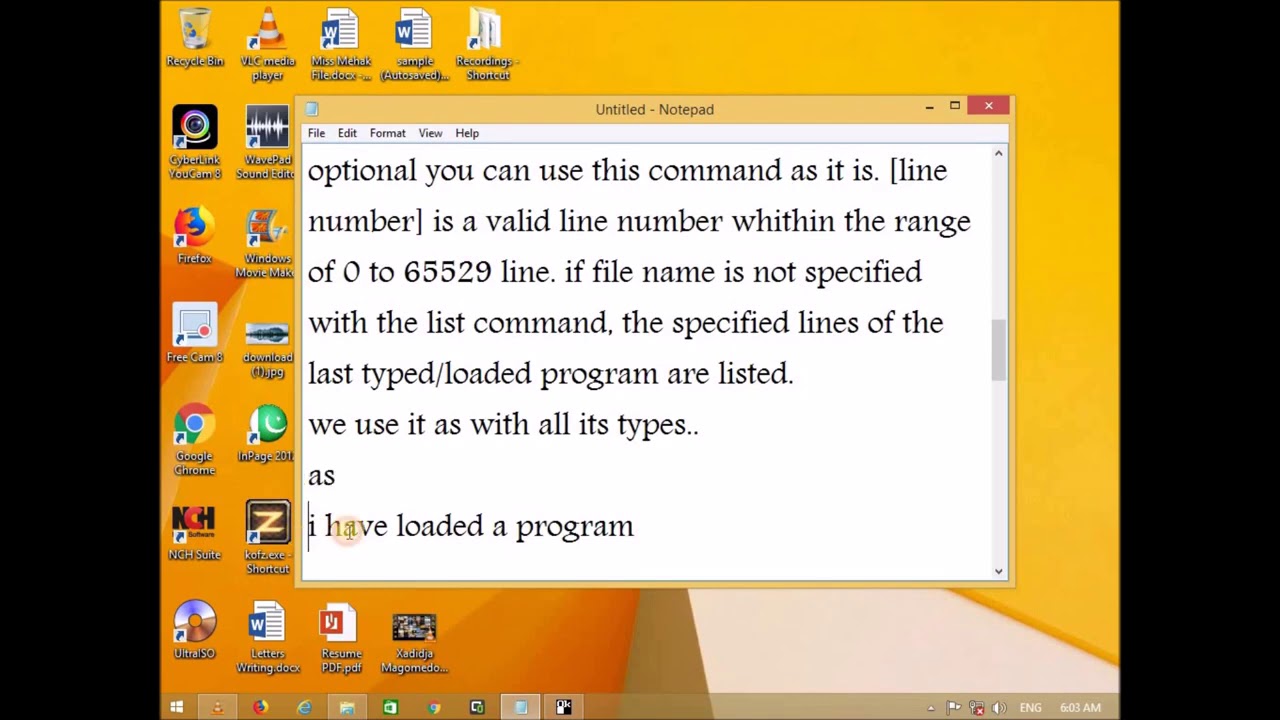 GW BASIC LESSON 10 LIST COMMAND - YouTube
