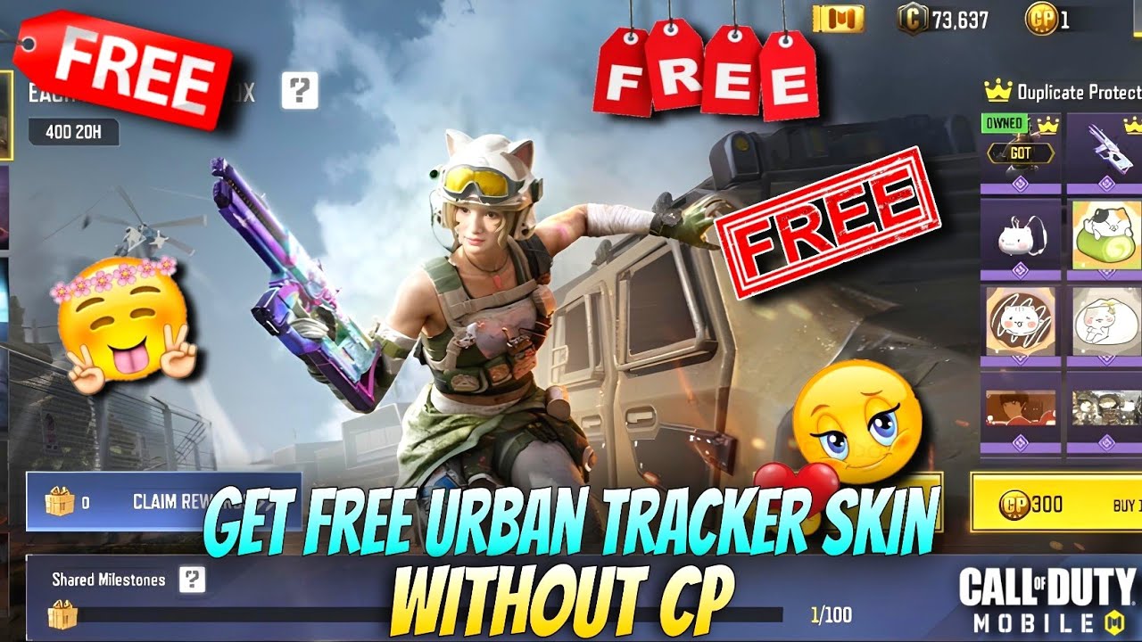🤯How to Get Free New Urban Tracker Skin Without CP | Each Meow ...