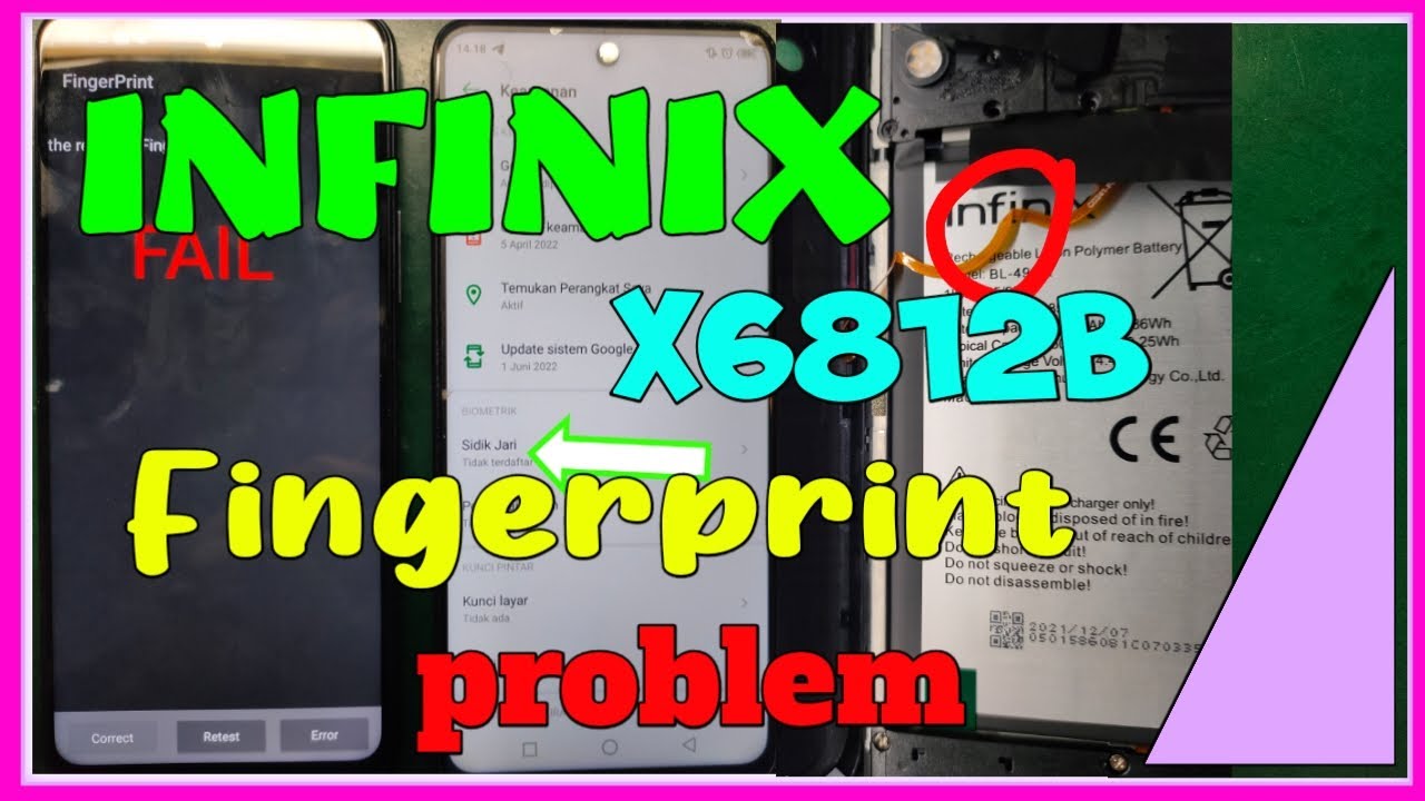 INFINIX X6812B FINGER PRINT PROBLEM - YouTube
