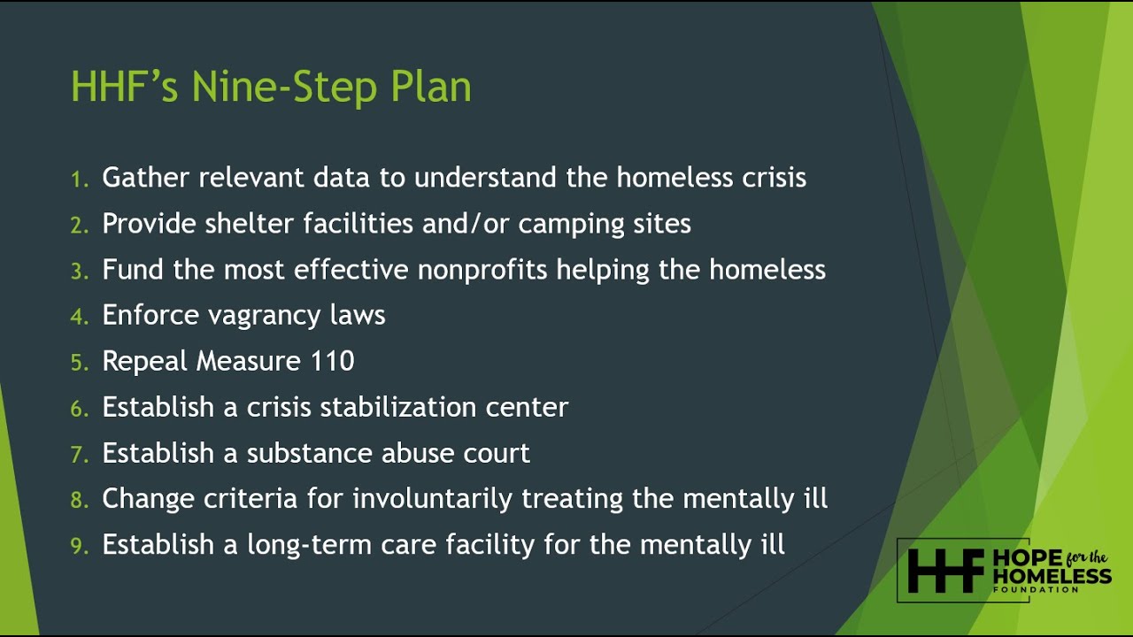 Video #6 - A Nine Step Plan For Solving the Homeless Crisis - YouTube