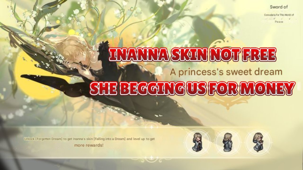 INANNA SKIN NOT FREE? GLOBAL FIRST - INANNA BEGGING US FOR MONEY [Sword ...