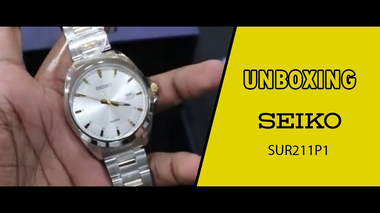 JAM TANGAN SEIKO SUR211P1 UNBOXING - GROSIRJAMTANGAN.COM - YouTube