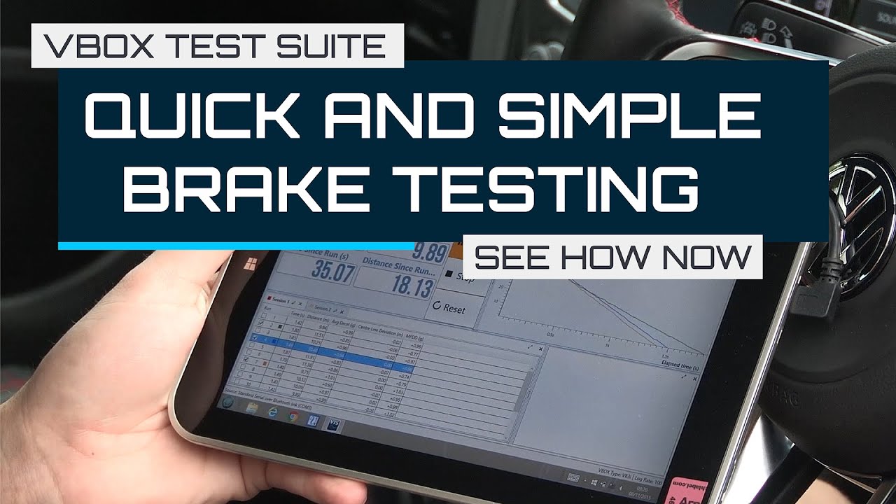 Reliable, Real-Time Brake Test Data With VBOX Test Suite - YouTube