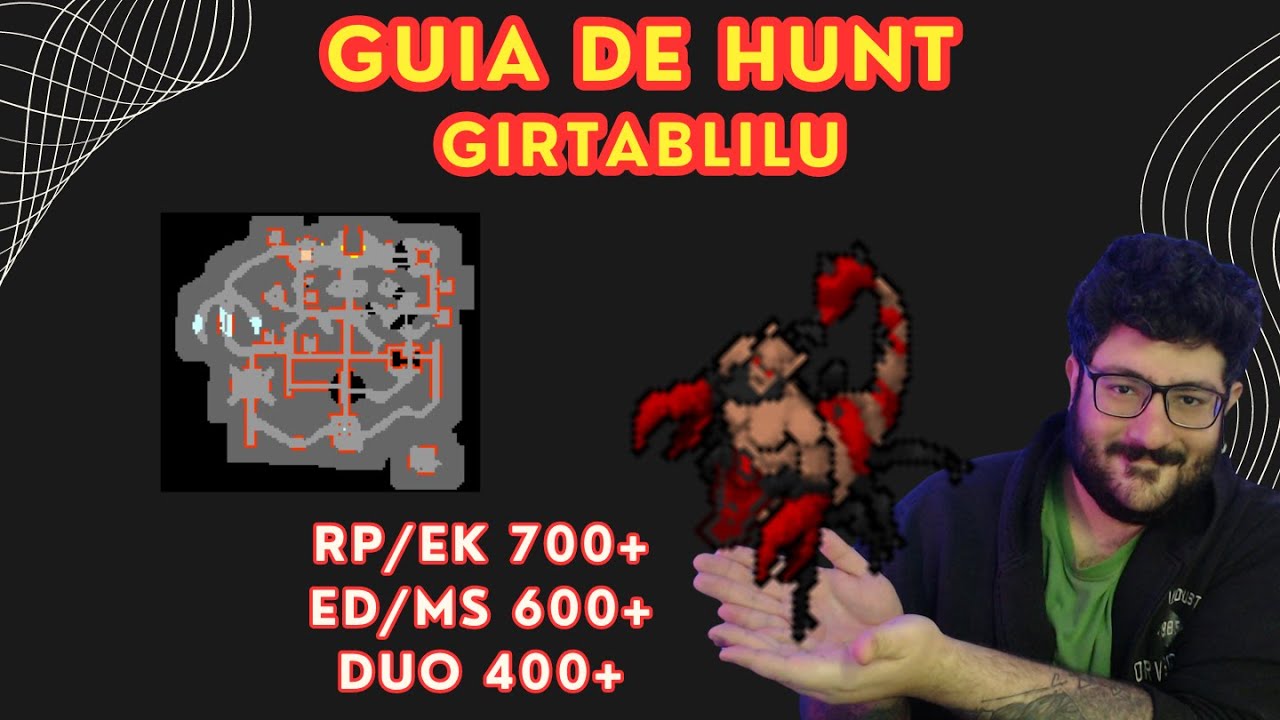 Guia de Hunt - Girtablilu | RP/EK 700+ ED/MS 600+ DUO 400+ | Tibia ...