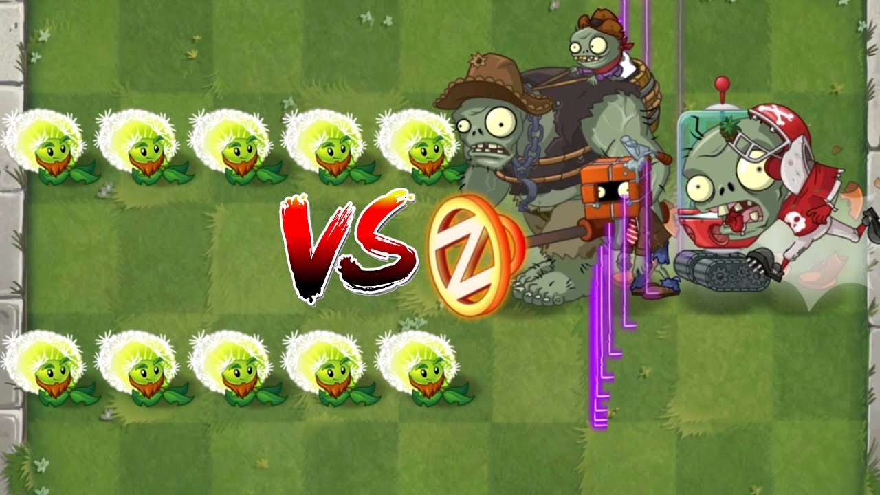 PvZ 2 - 10 Same Plants Vs 4 Random Zombie Vase Breaker - P5 - Who is ...