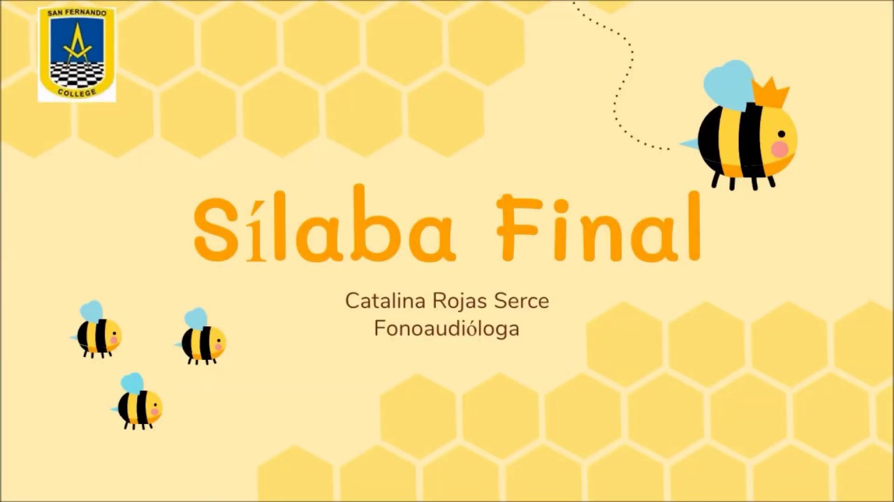 Sílaba final - YouTube