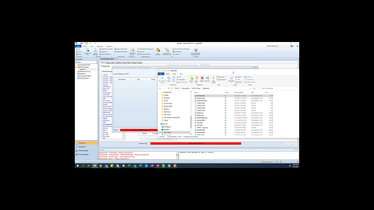 Using an OLI Database in Aspen Hysys - YouTube